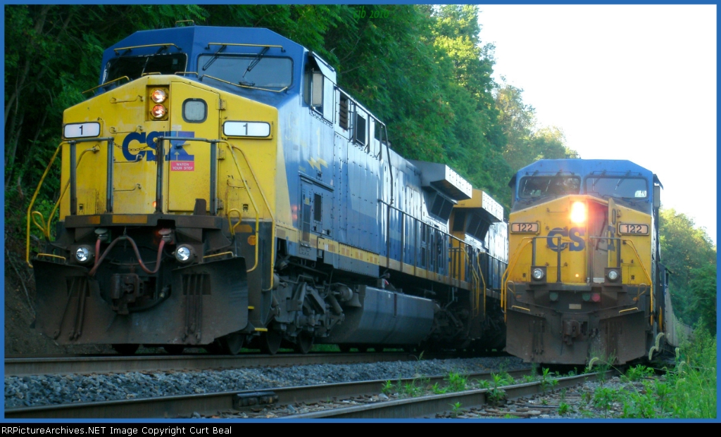 CSX 1 (Spirit of West Viriginia) and CSX 122